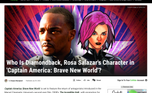 What Happened To Rosa Salazar’s Diamondback in CAPTAIN AMERICA: BRAVE ...
